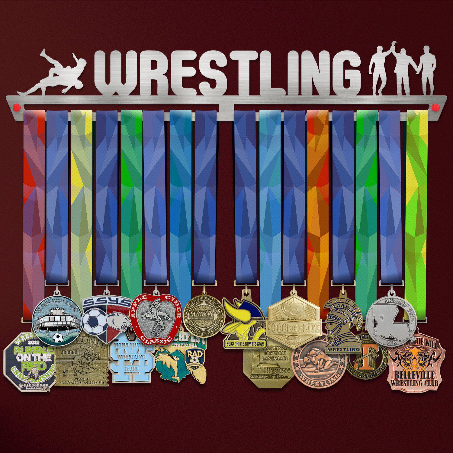Wrestling Medal Hanger Display